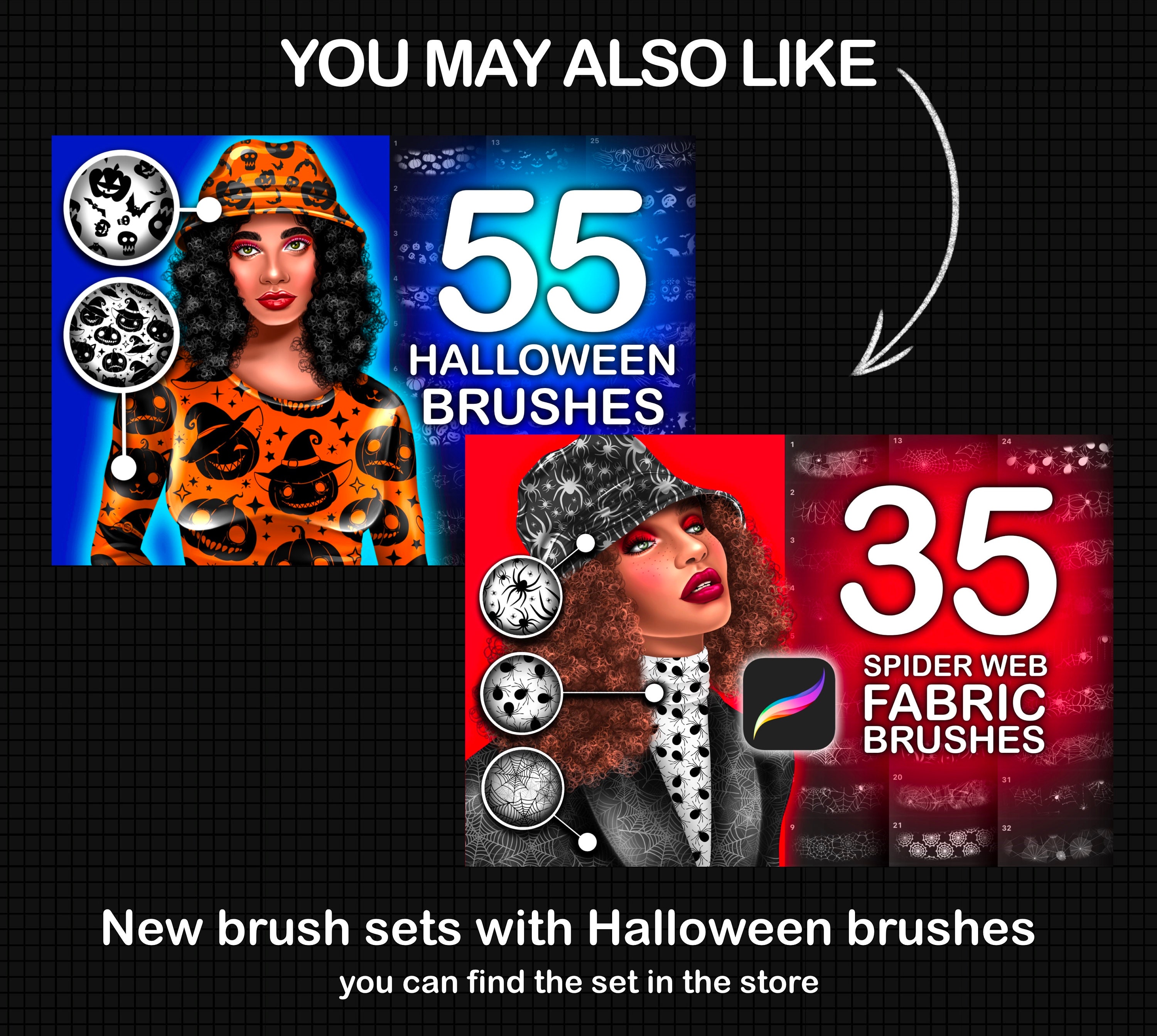 Procreate Pumpkin Stamp Brushes. Procreate Halloween. - Etsy