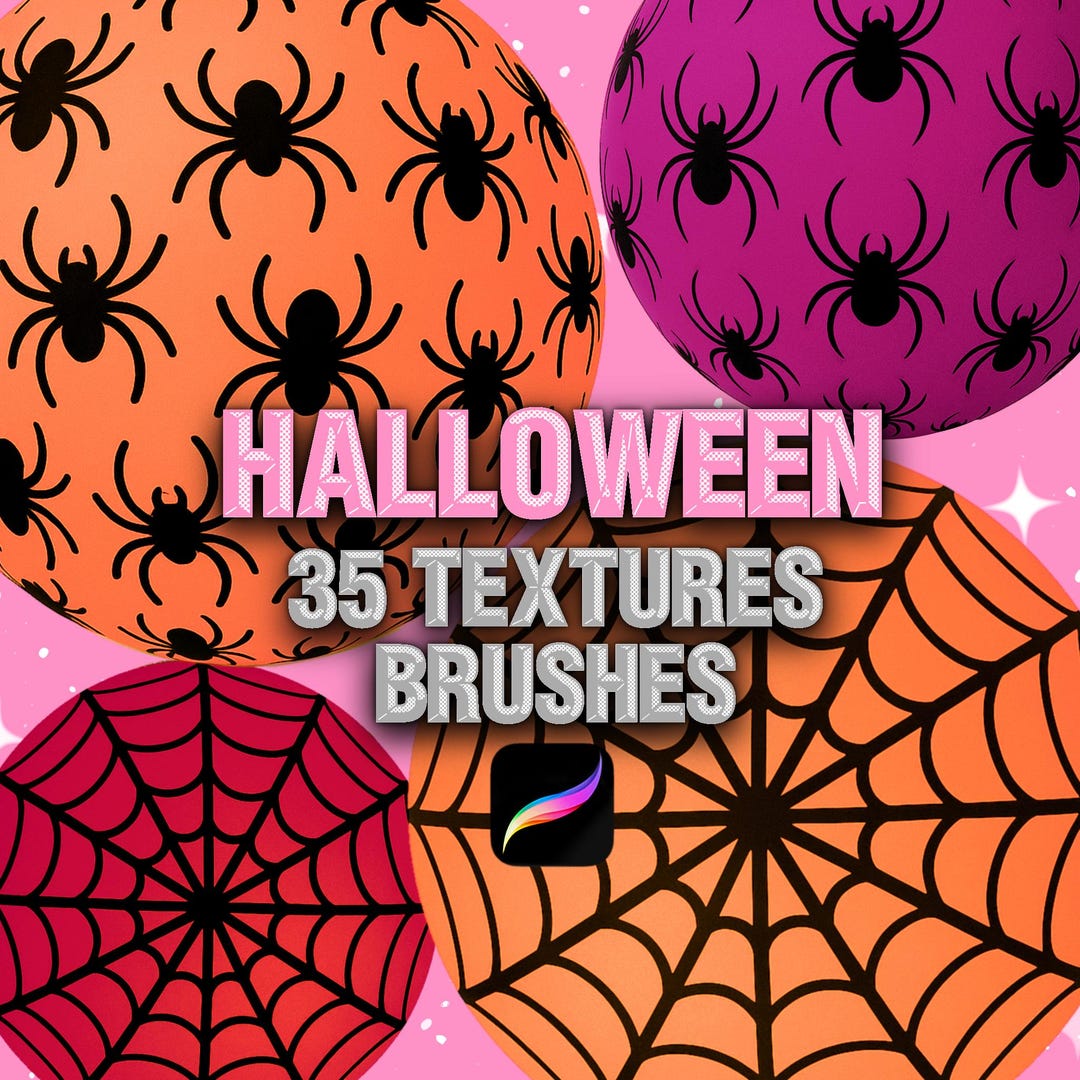 Procreate Halloween Brushes. Procreate Textures Brushes. Procreate ...