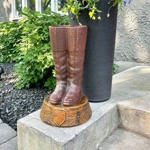 ceramic boot umbrella stand