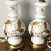 Brass, Wood & Milk Glass (fenton Glass?) Table Lamp Base~ Circa 1960s ...