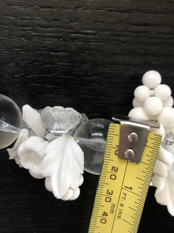 1950/60's Lucite Leaves & Fruit Necklace/ Large Chunk… - Gem