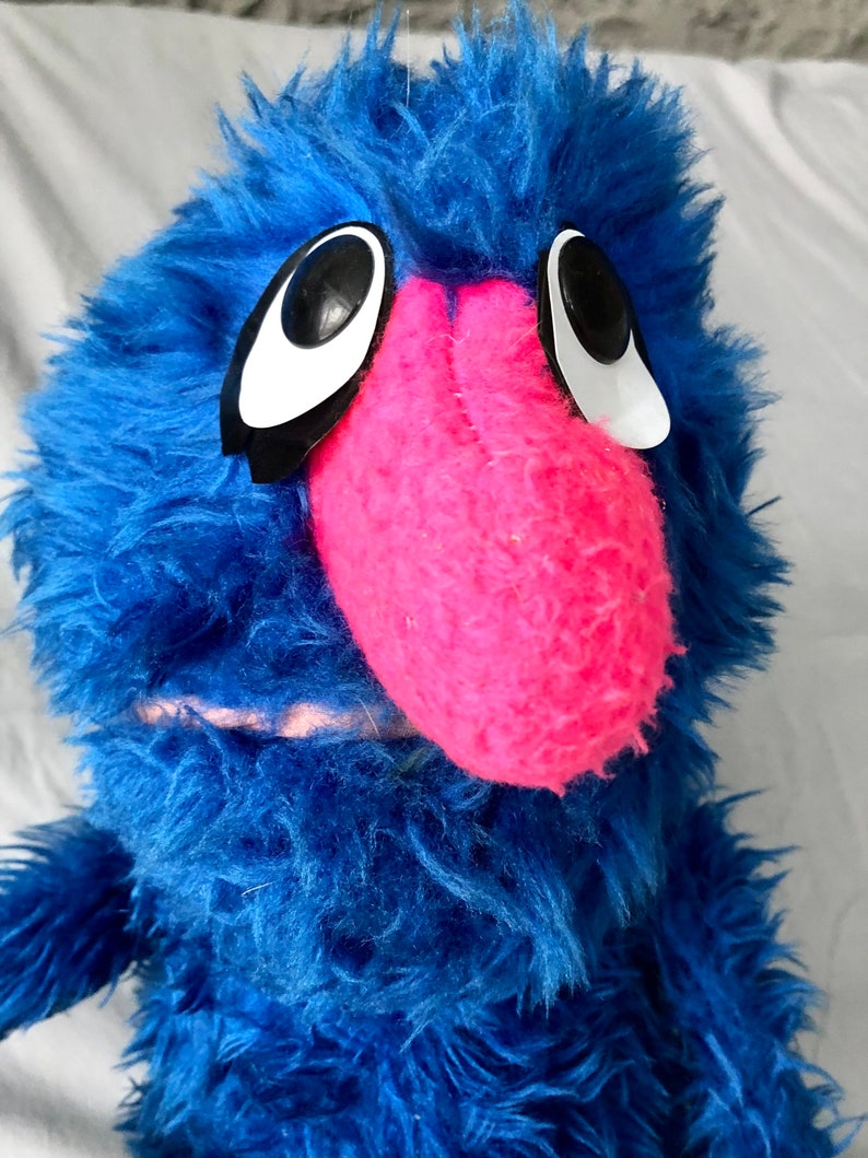 Muppet Monster/ Sesame Street Style blue Furry - Etsy