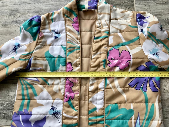 Vintage Dinner Jacket- 1980s Floral Print Quilted Jac… - Gem