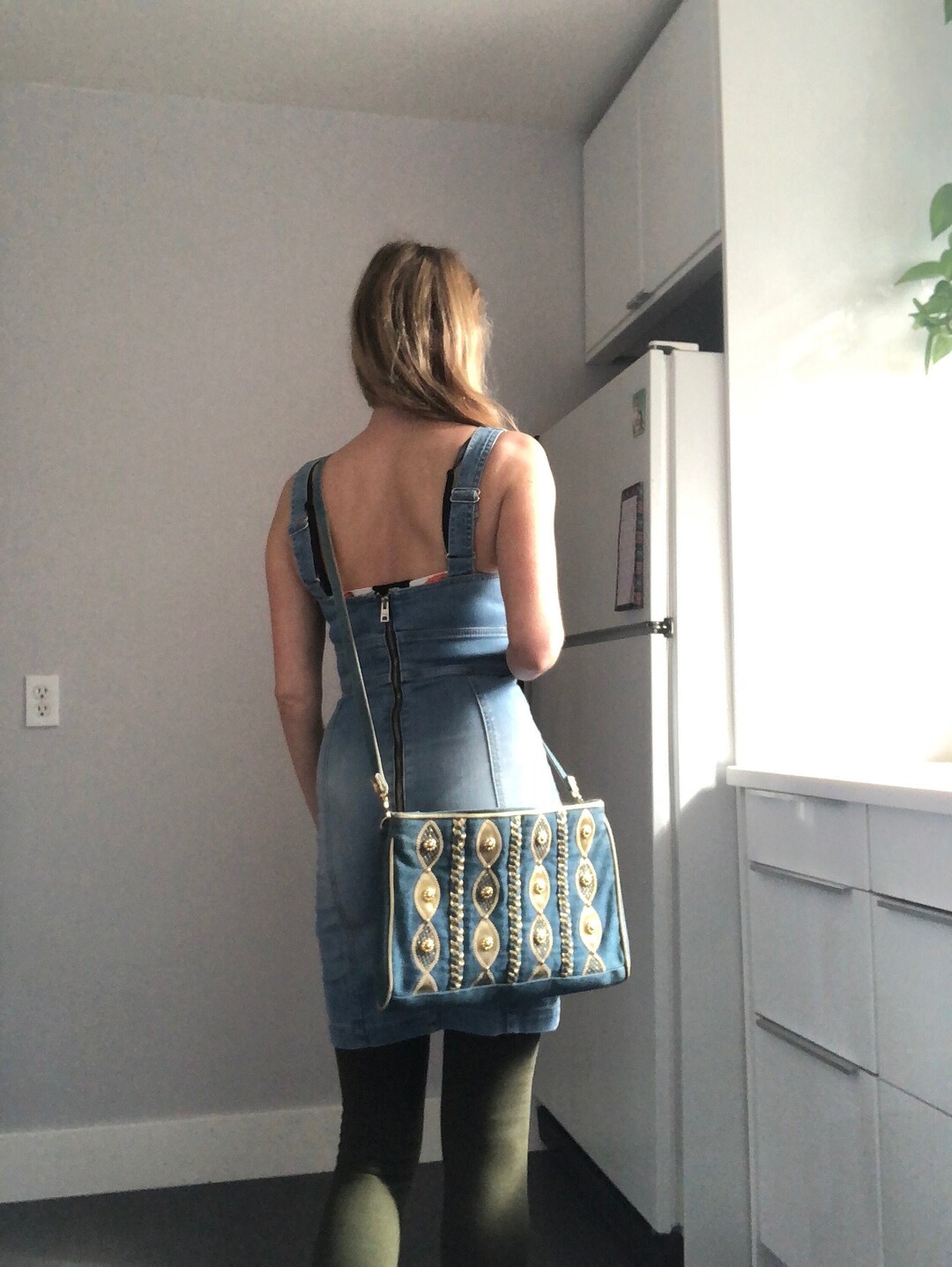 Vintage 1980's Warren Reed Denim Shoulder/ Cross Body Purse. - Etsy
