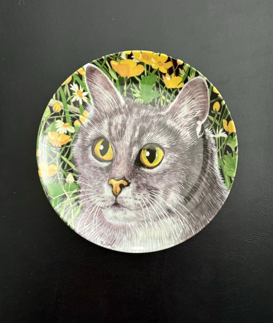 Vintage Kaiser Cat Plate: Hand-painted Porcelain Wall Decor - Etsy