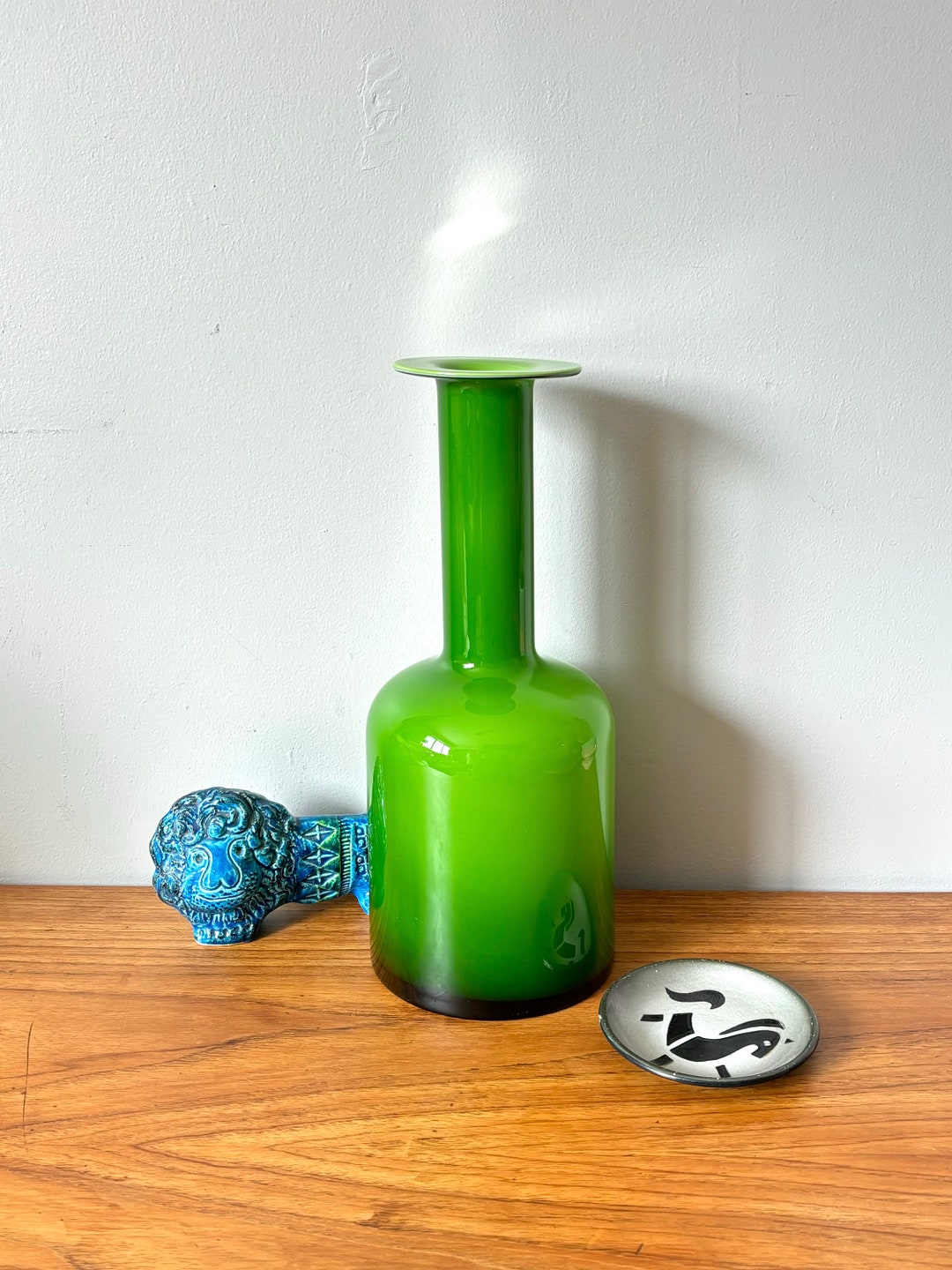 MCM Holmegaard Gulvvase 14 Inch Tall/ Gulvvase by Otto Brauer, Hand ...