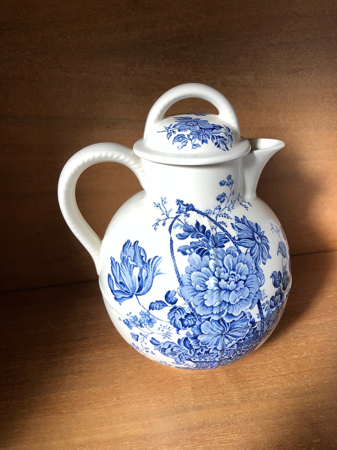 Crown Devon Fielding's Teapot- Blue & White Floral- Charlotte Royal ...