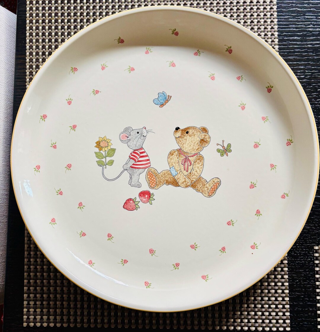 Mikasa “teddy” XL Serving Platter 14 Inch Round, Circa 1980s - Etsy