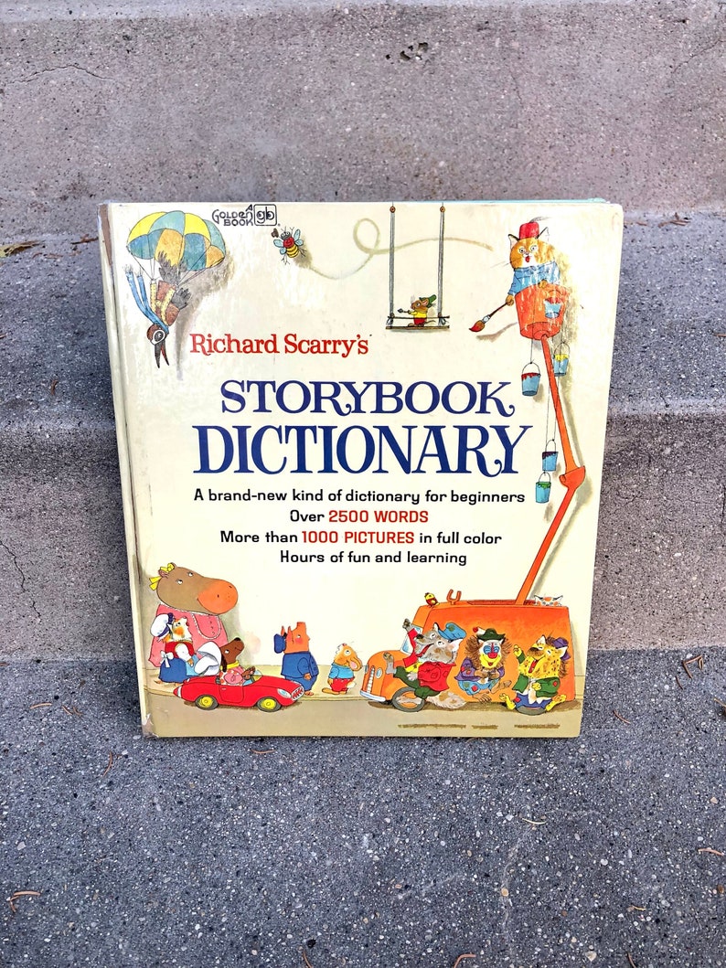 Richard Scarry's Storybook Dictionary~ Hard Cover Children's Book ...
