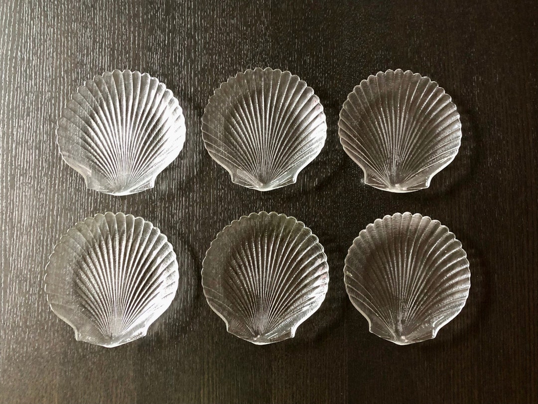 Arcoroc (france) Coquillage/ Clamshell Plate 6 SET (side/salad- 8 Inch ...