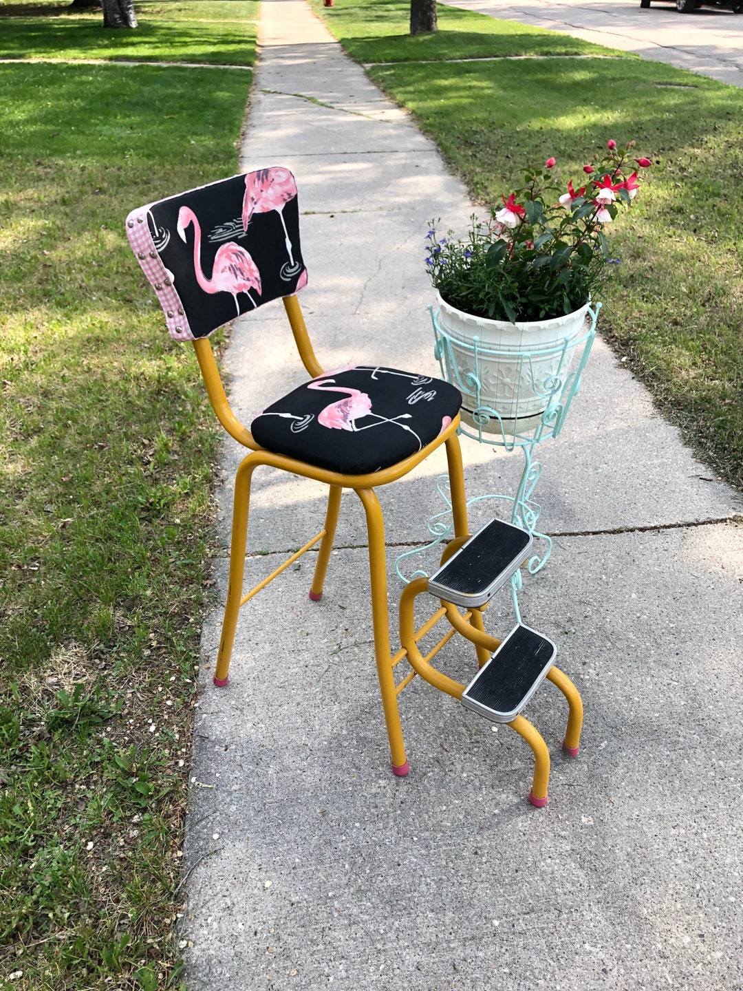 MCM Atomic Era Folding Step Stool~ Cica 1950-1960s - Etsy