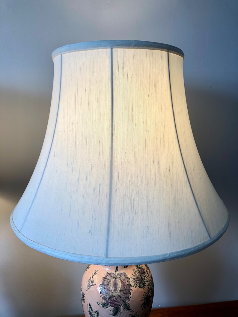 Classic White Bell Shaped Lamp Shade PAIR 13 Inch Tall raw - Etsy