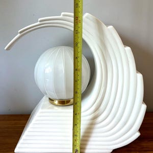 Vintage Wave Lamp~ Post Modern Deco-circa 1970-1980s (13.5 Inch Tall ...
