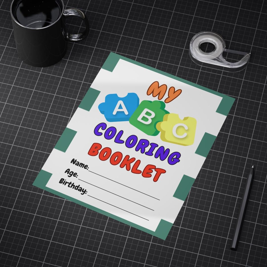 CHILDREN'S Learning Coloring Sheets Printable | LETTERS Coloring Book ...