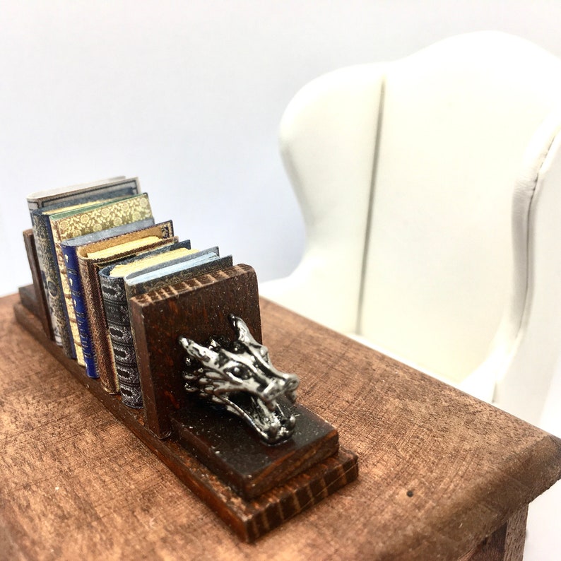 1:12 Scale Miniature Dragon Bookshelf With optional 7 - Etsy