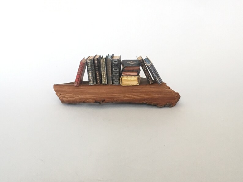 1:12 scale Antique Dollhouse Miniature Book Miniature Library | Etsy
