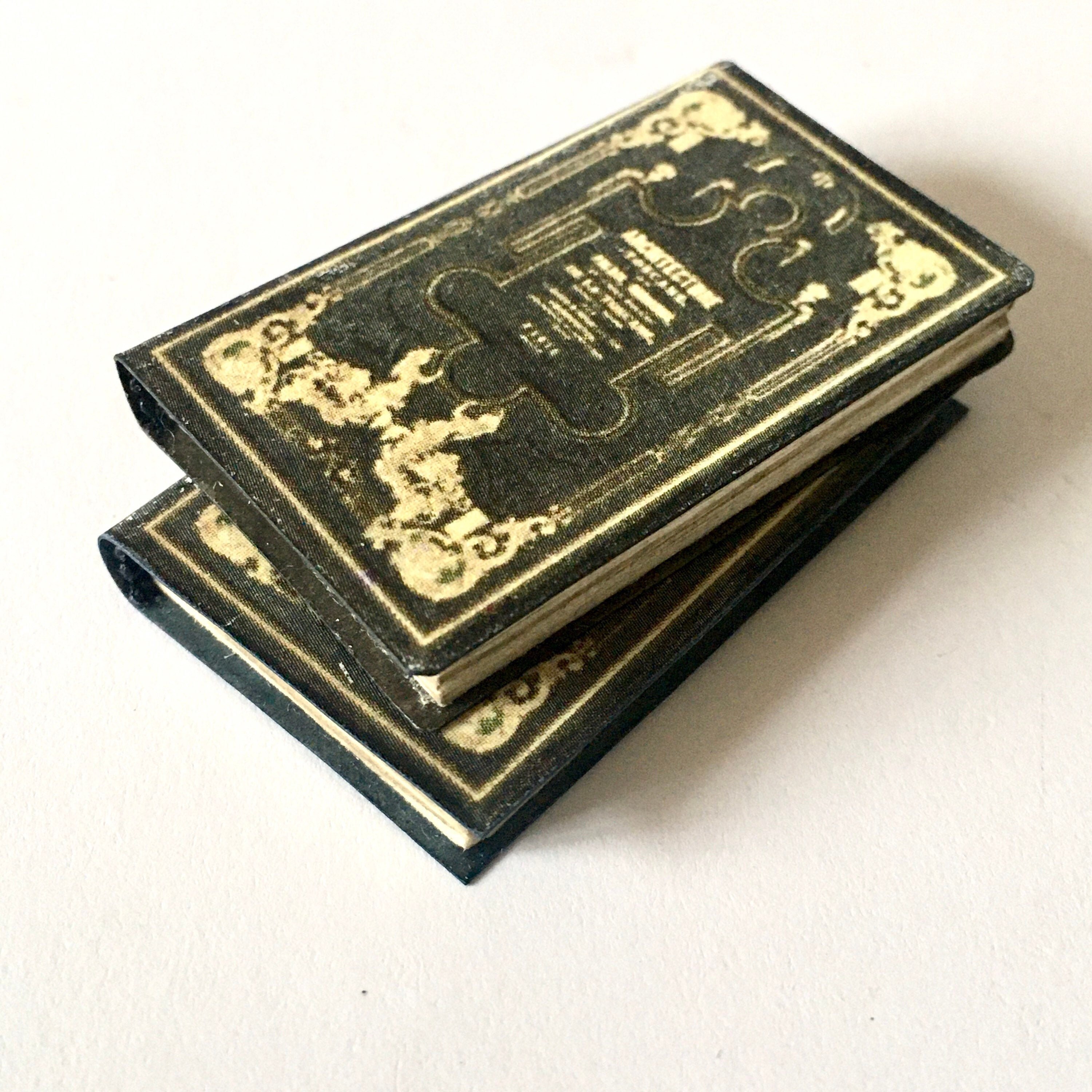 1:6 Scale Antique Miniature Book Miniature Library Mini | Etsy
