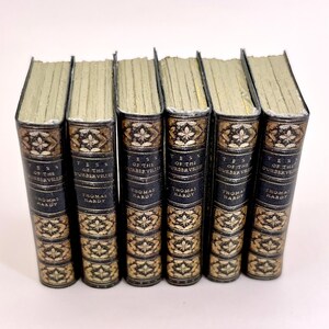 1:6 Scale 6 Books Library Set, Antique Style Miniature Dollhouse Decor ...