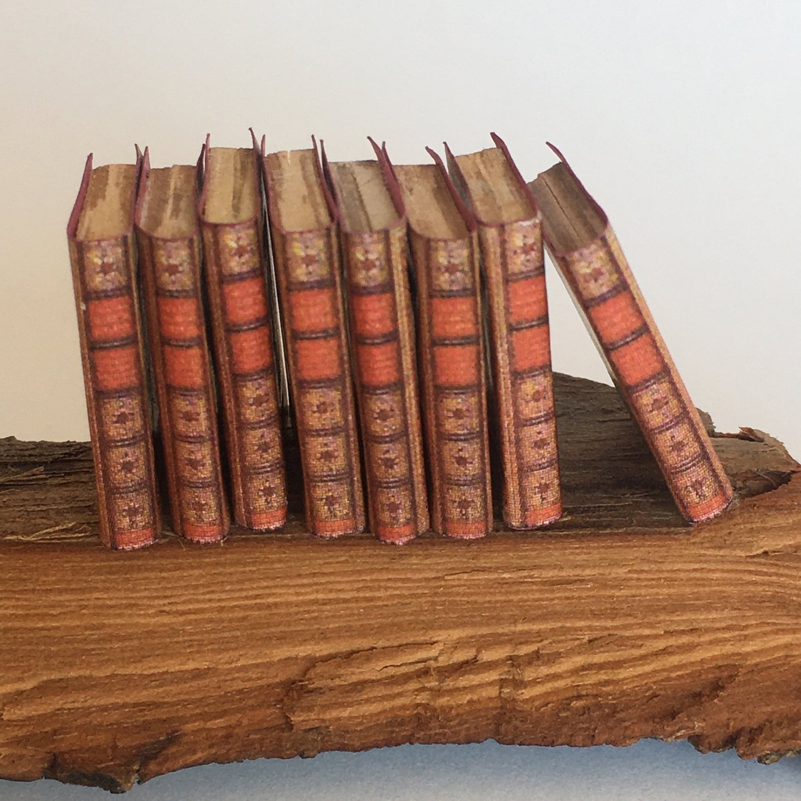 1:12 Scale Antique Style Miniature Book Dollhouse Library | Etsy