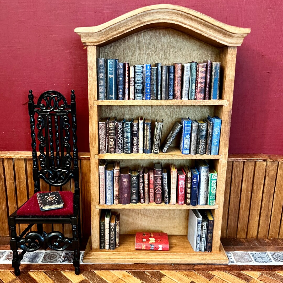 1:12 Scale 'the Vault No 1' Containing of 56 Gorgeous Dollhouse Books ...