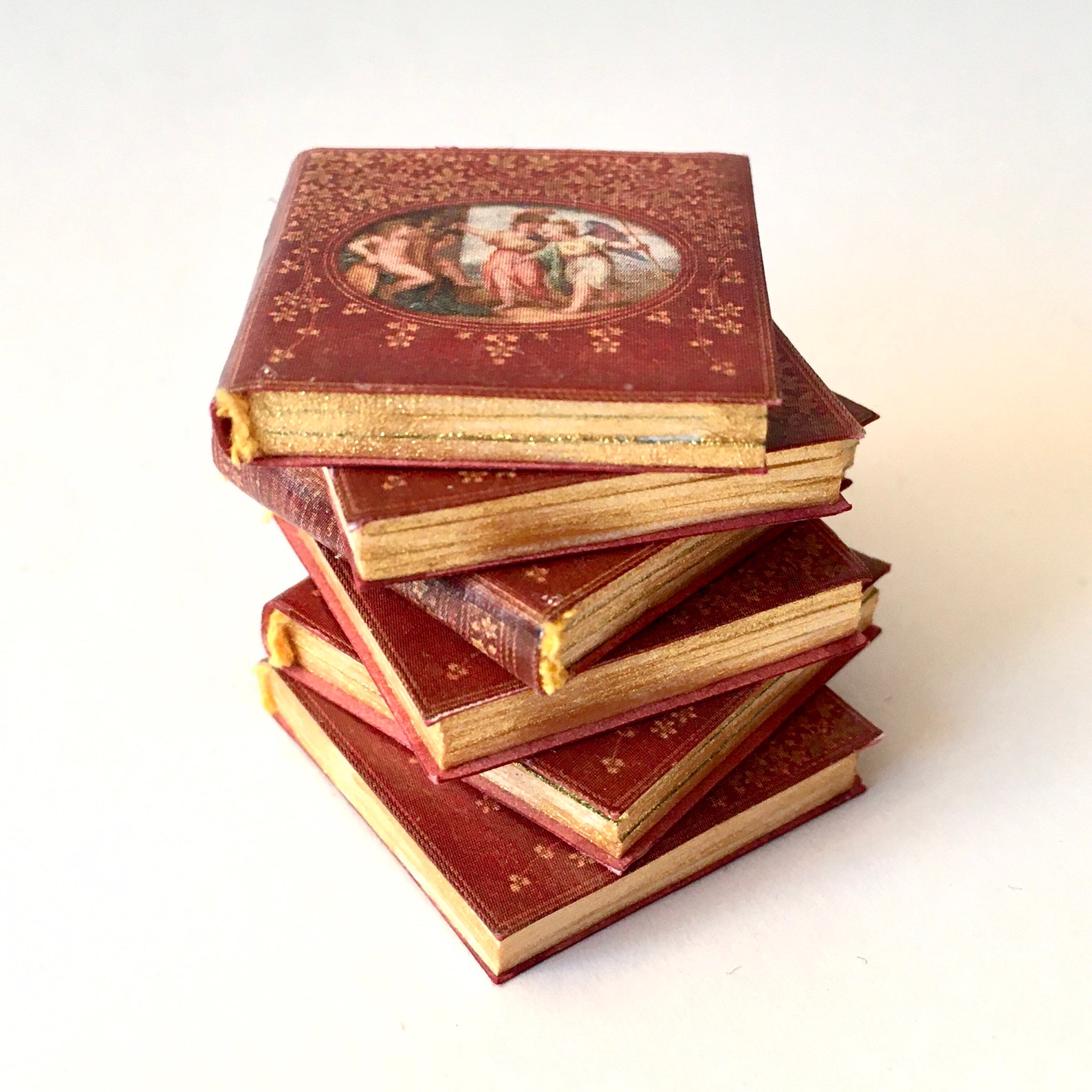 1:6 Scale Miniature Book Antique Miniature Book Dollhouse - Etsy