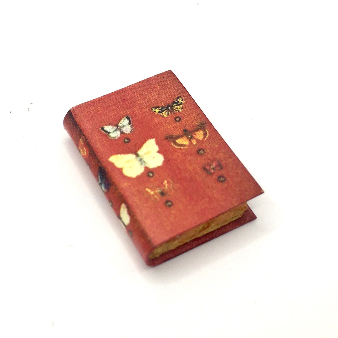 1:12 Scale the Butterfly Book, Dollhouse Book, Miniature Library ...