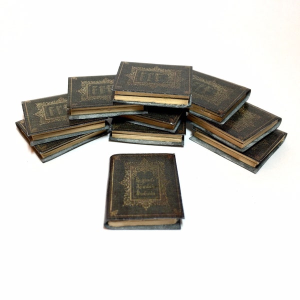 Miniature Library - Etsy