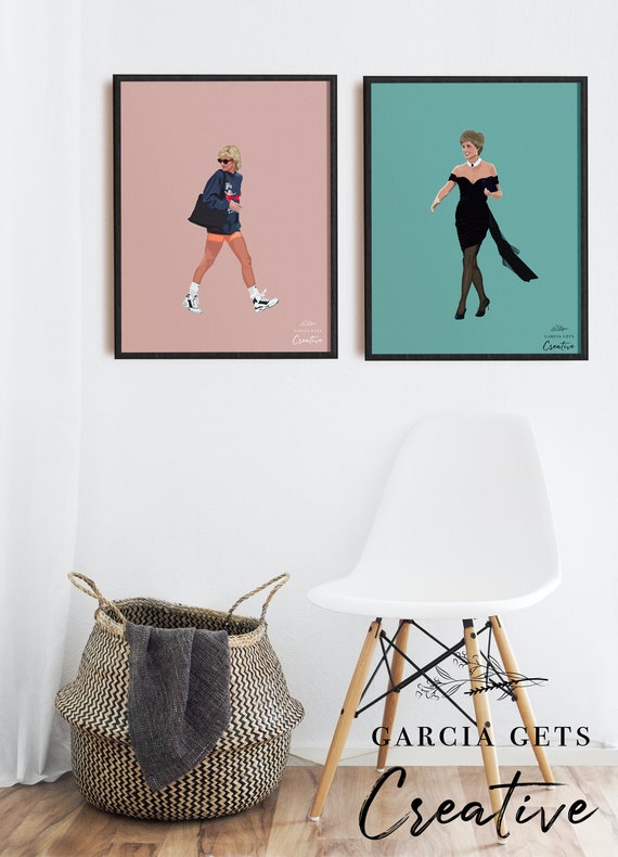 Princess Diana Print/poster Set | Etsy
