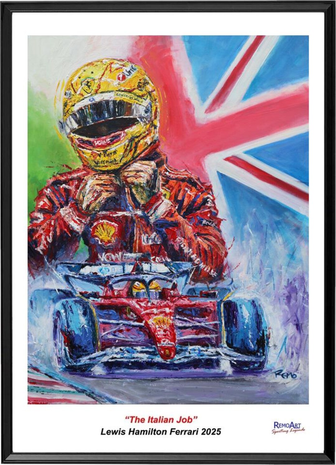 Lewis Hamilton -the Italian Job - Limited Edition Print F1 Print ...