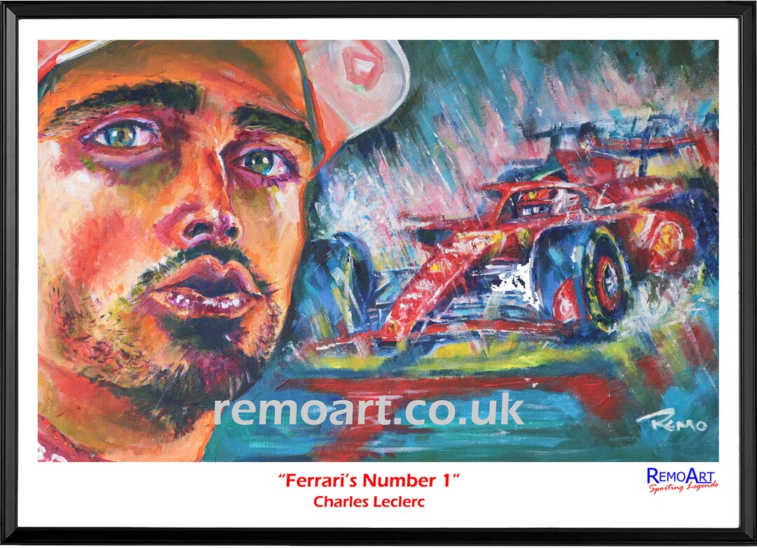 Charles Leclerc Ferrari's Number 1 - Limited Edition Prints - Etsy