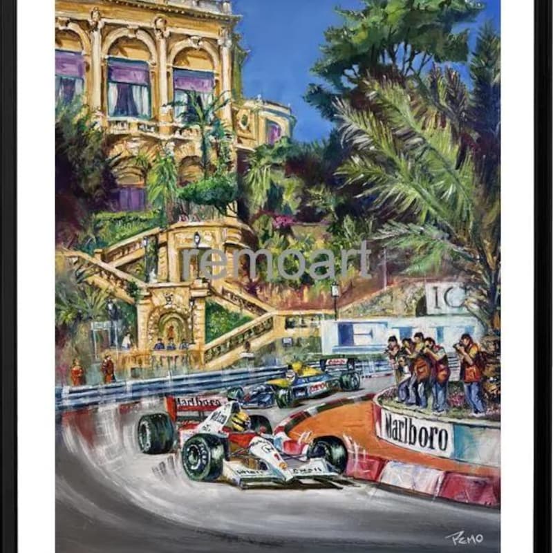 Monaco Gp Senna - Etsy UK