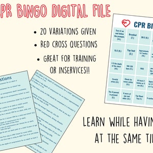 CPR Teaching/learning Game - Etsy