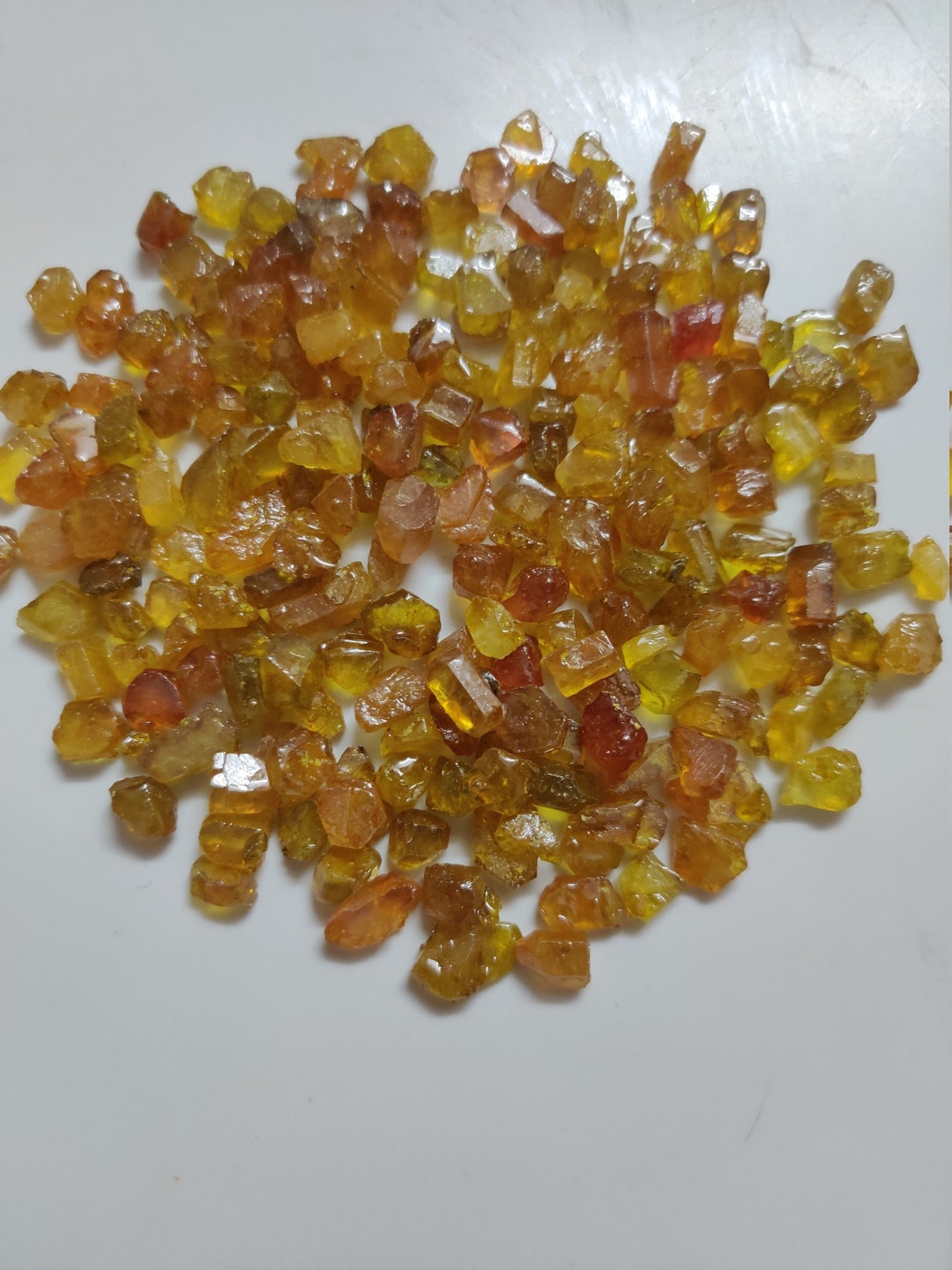 6 to 8 Mm Precious Yellow Sapphire Rough, Natural Yellow Sapphire Raw ...