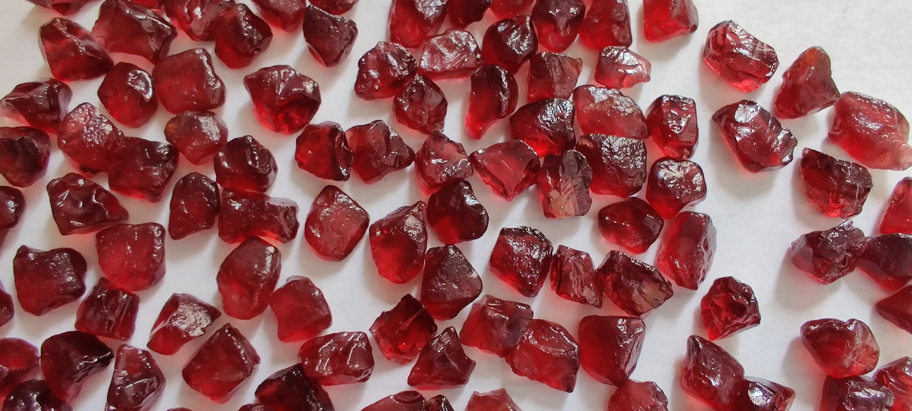 AAA++ Natural Garnet Rough,20 Pc's Lot,loose Gemstone,4-6mm Approx ...