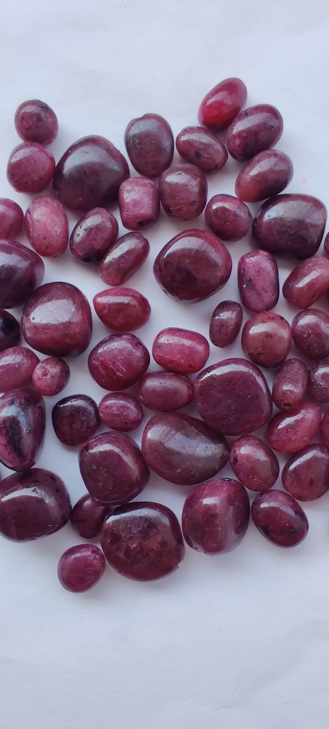 Ruby Corundum Tumbled Polished Gemstone - Stone of Ethereal Power ...