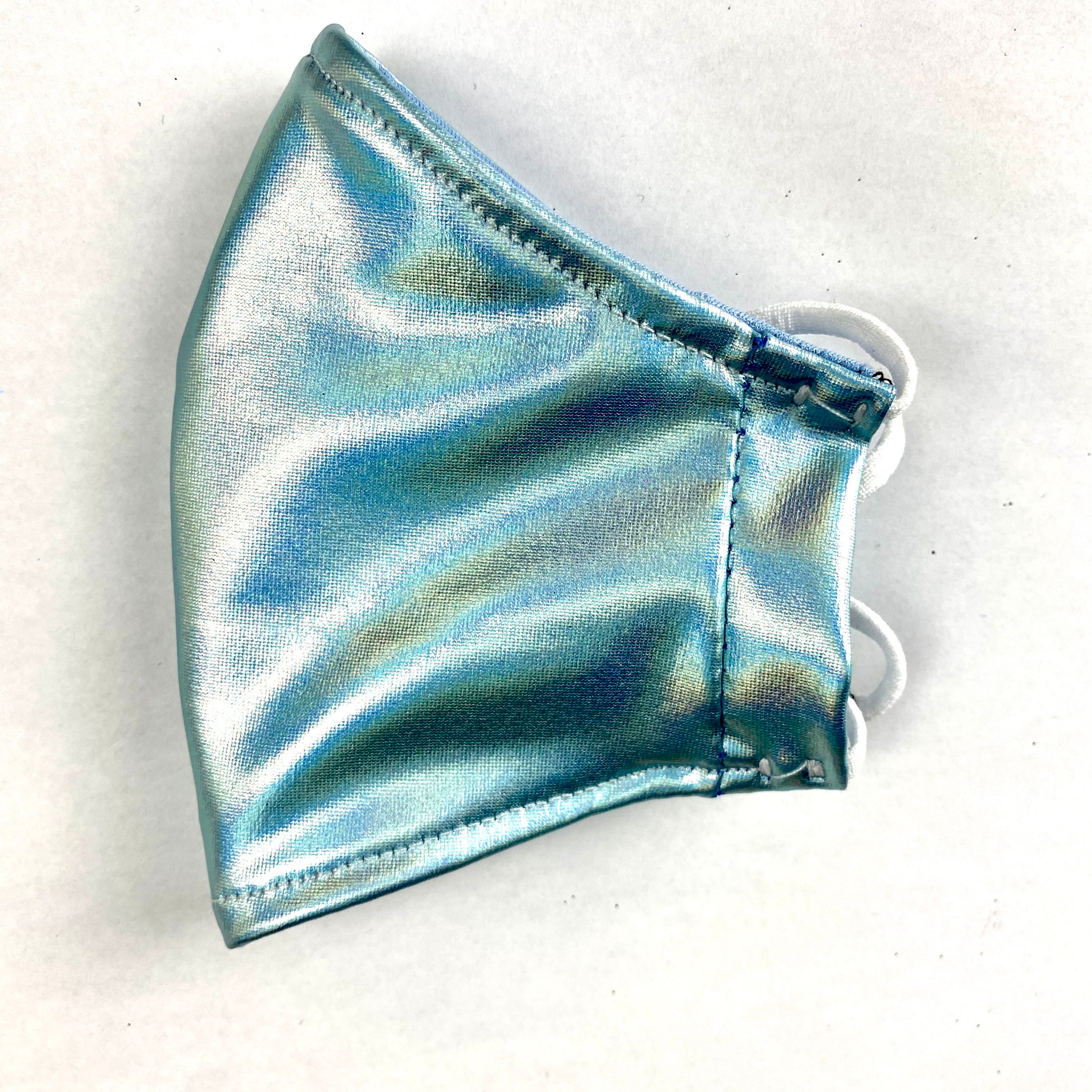 Sparkly glittery iridescent face masks with Nose Wire for | Etsy