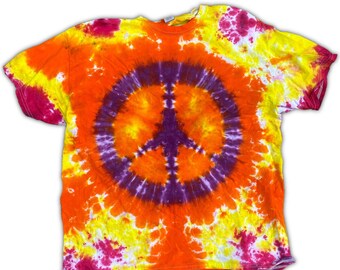 Peace Sign Tie Dye Shirt - Etsy