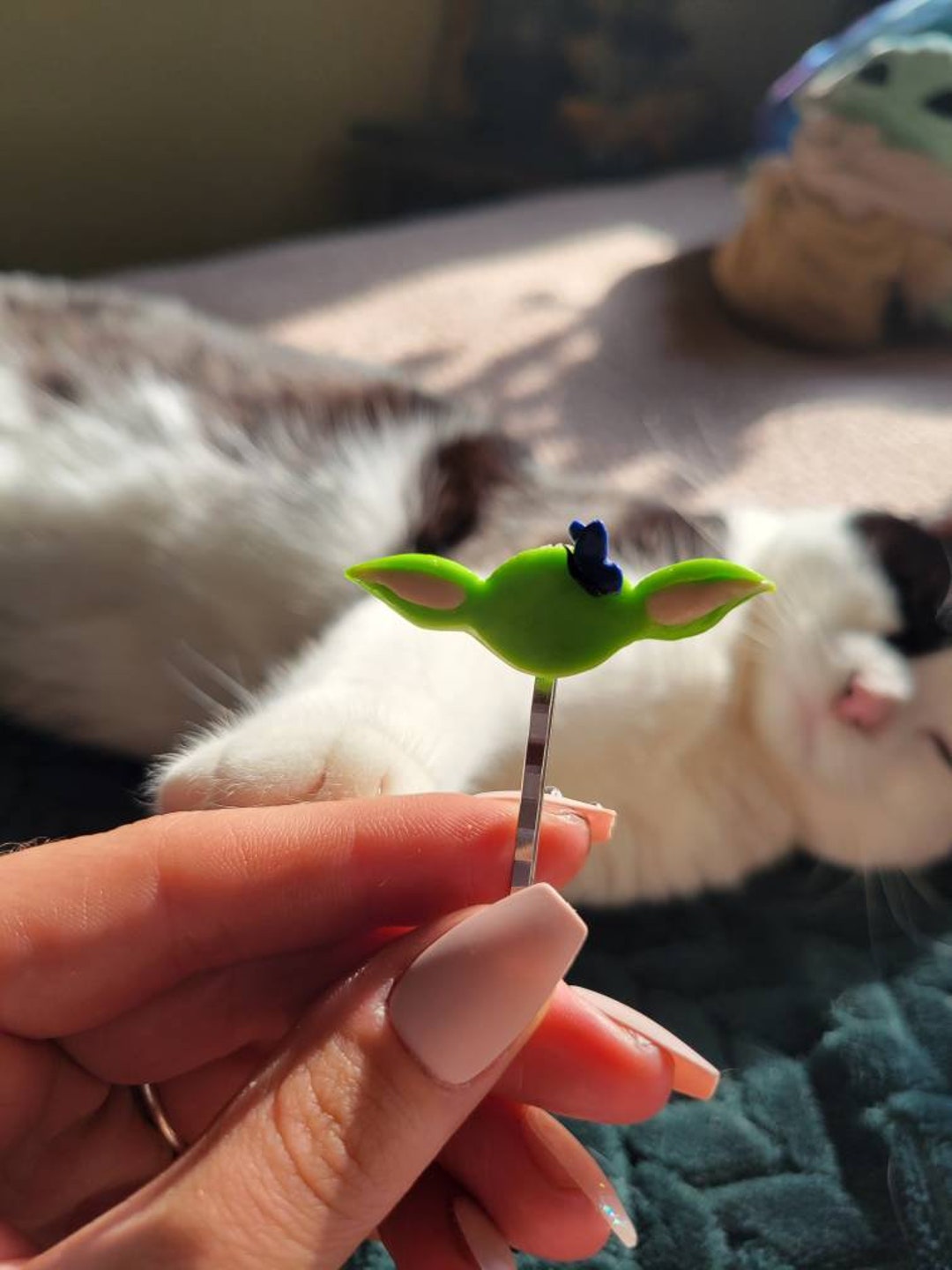 Clay Grogu Silhouette Hair Pin mandolorian Baby Yoda - Etsy