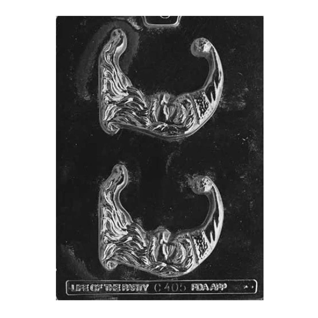 Candyland Crafts HALF MOON SANTA Chocolate Candy Soap Mold - Etsy