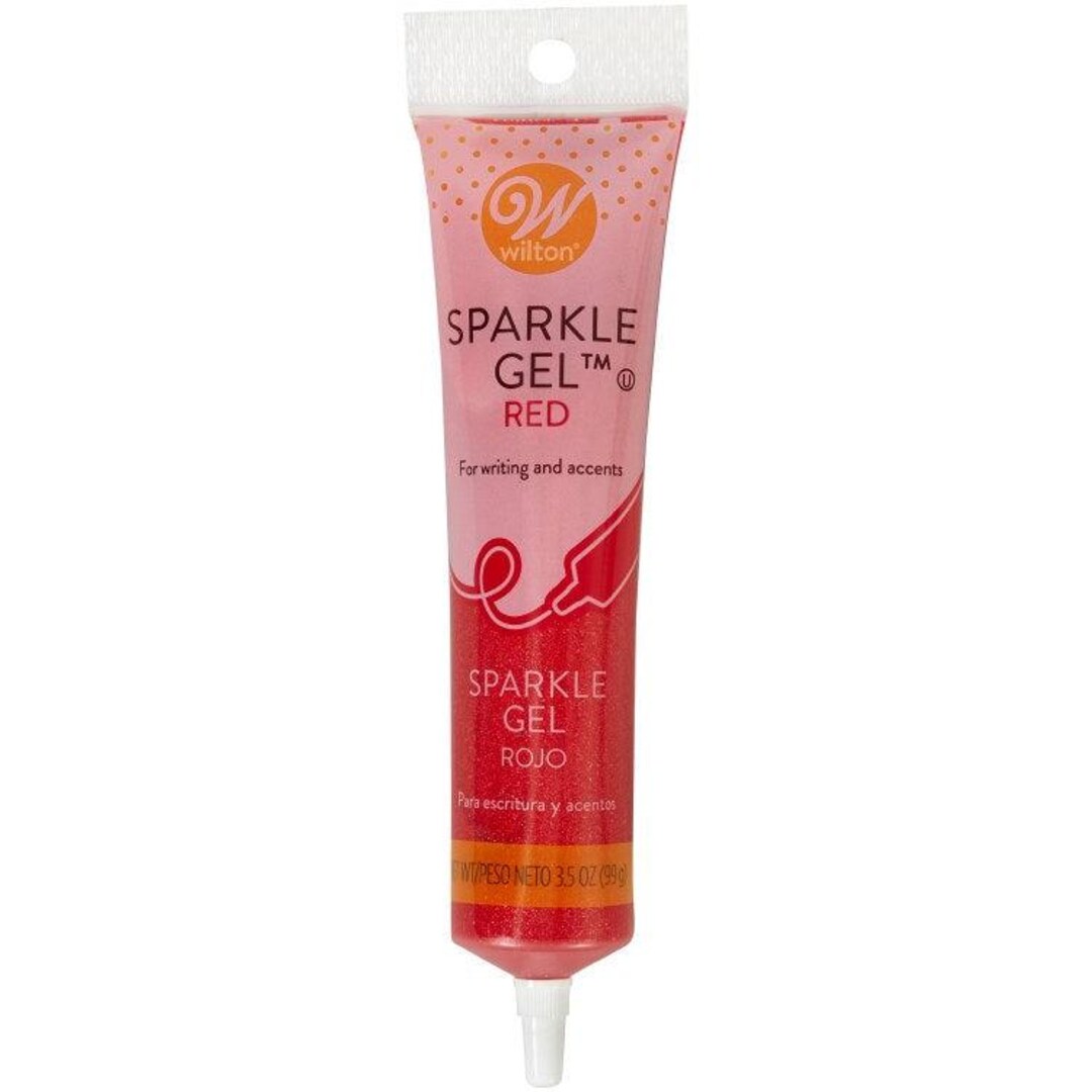 WILTON Red Sparkle Gel for Cakes Decorating Edible Glitter Shine - Etsy