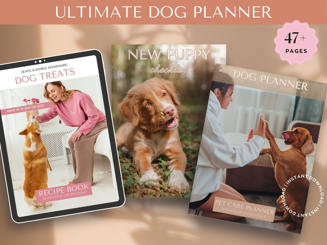 Dog Planner Printable, Digital Planners for Goodnotes, Dog Health Care ...