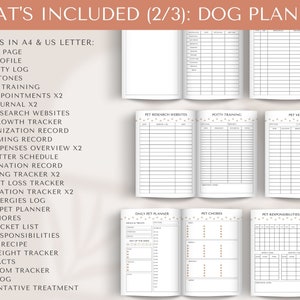 Dog Planner Printable, Digital Planners for Goodnotes, Dog Health Care ...