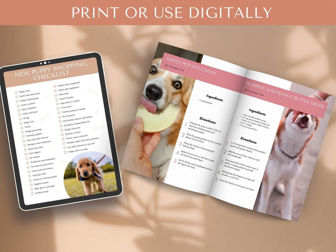 Dog Planner Printable, Digital Planners for Goodnotes, Dog Health Care ...