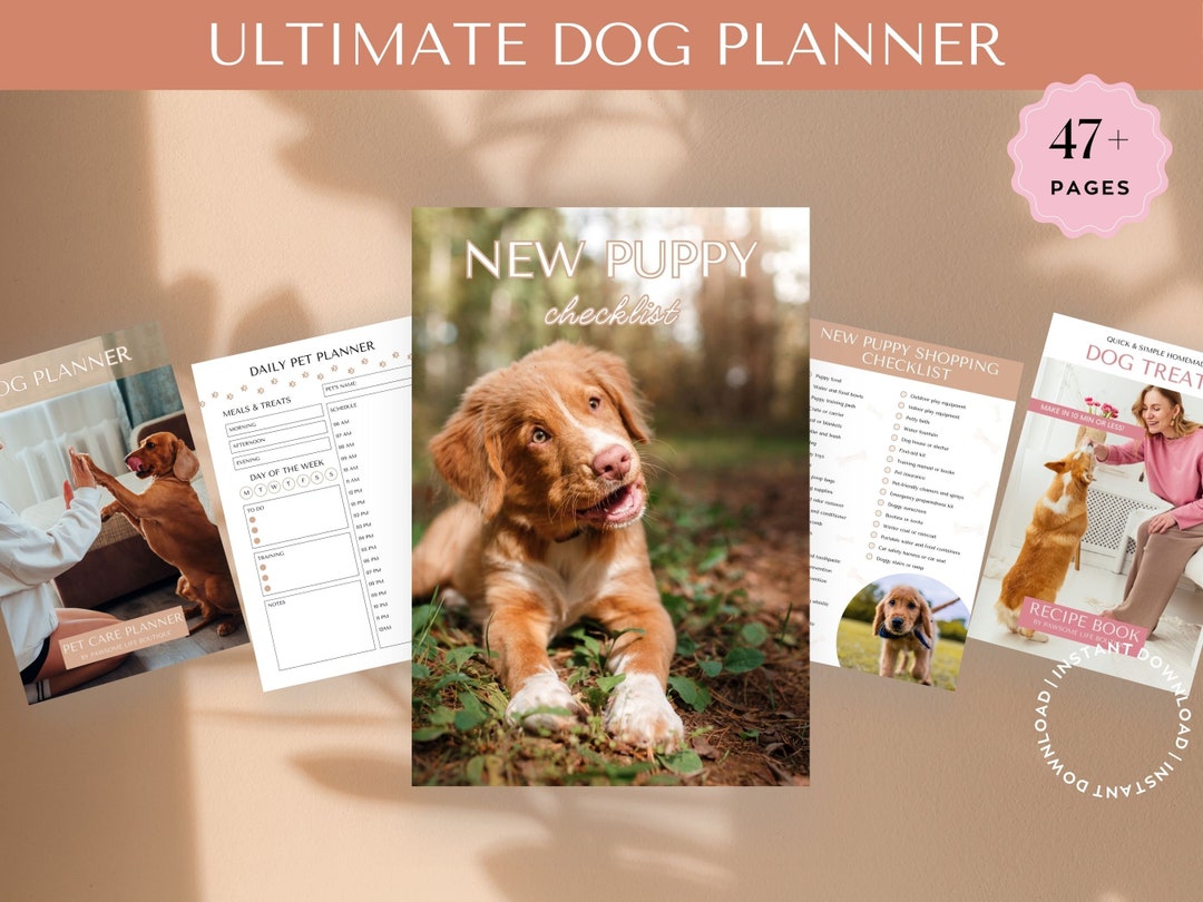 Dog Planner Printable, Digital Planners for Goodnotes, Dog Health Care ...