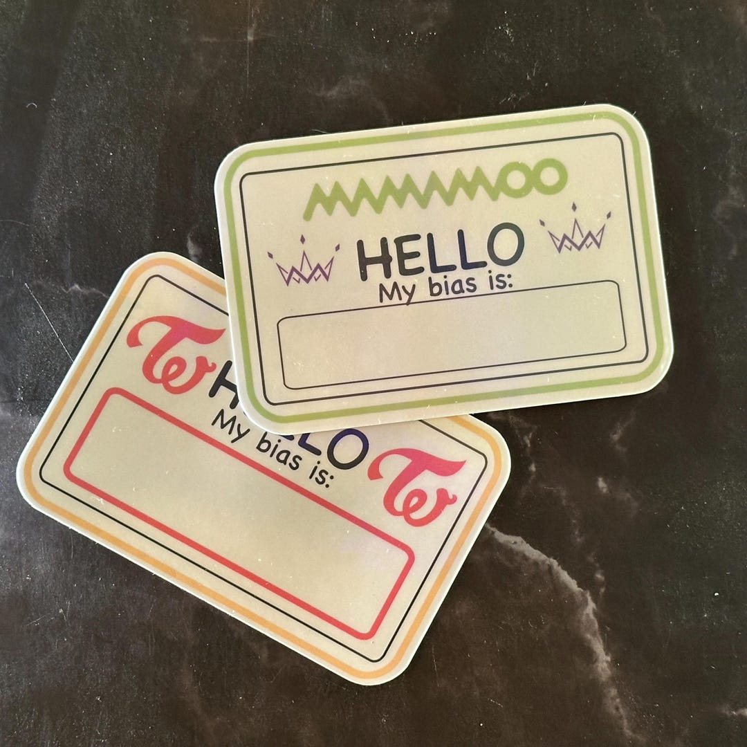 Kpop Bias HELLO Stickers Girl Groups - Etsy