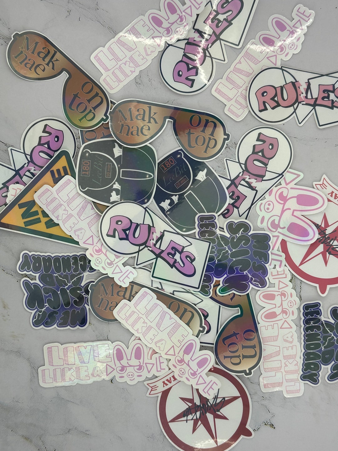 Stray Kids Replay Inspired Stickers With Vinyl Holographic Cover Layer ...