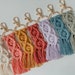 The Verity Macrame Keychain - Etsy