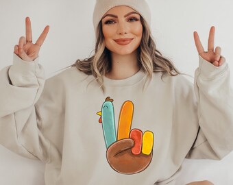 Turkey Peace Sign - Etsy
