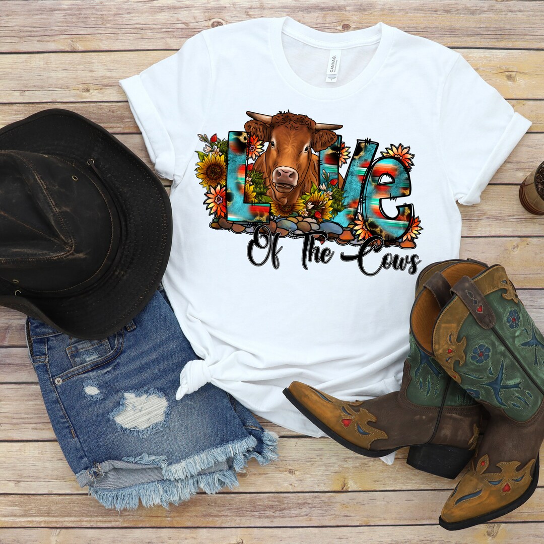 Cow Shirt, Love Cow Shirt, Cow Print Shirt, Cowhide Shirt, Cow ...