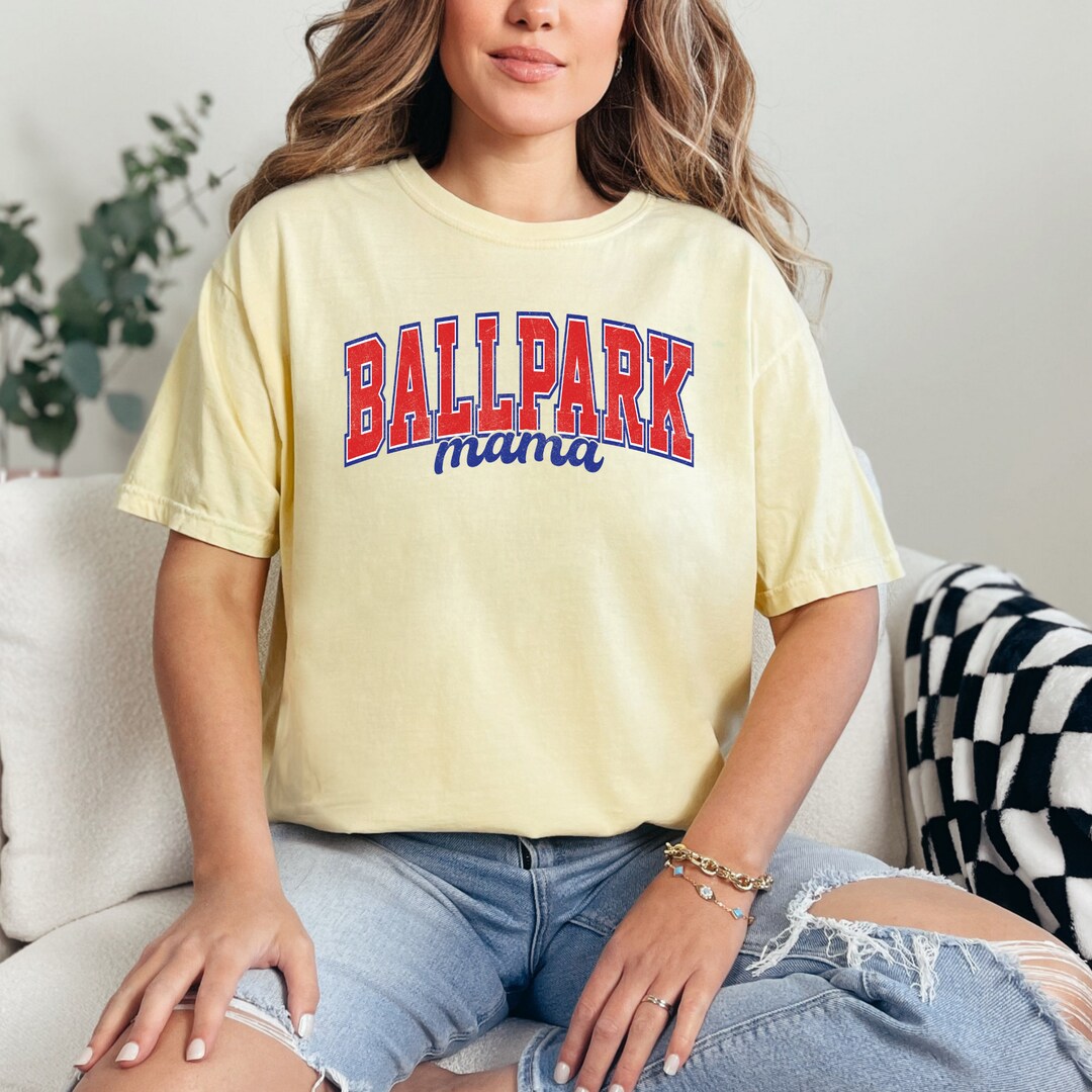 Ballpark Mama Shirts, Ballpark Mom Shirts, Comfort Colors Shirts ...